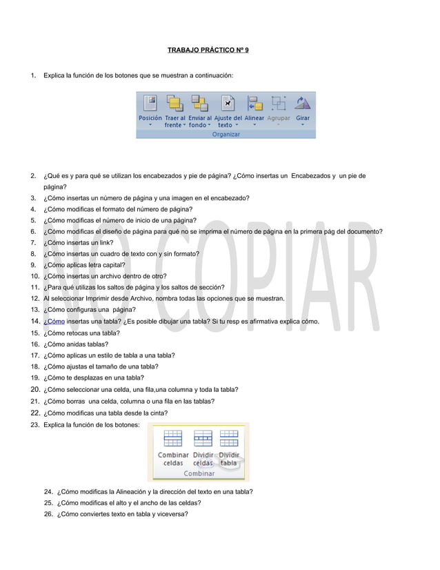Trabajo practico 10 word. | DOC