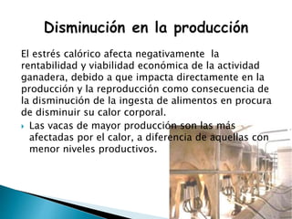 Instalaciones para prevenir estres calorico | PPTX