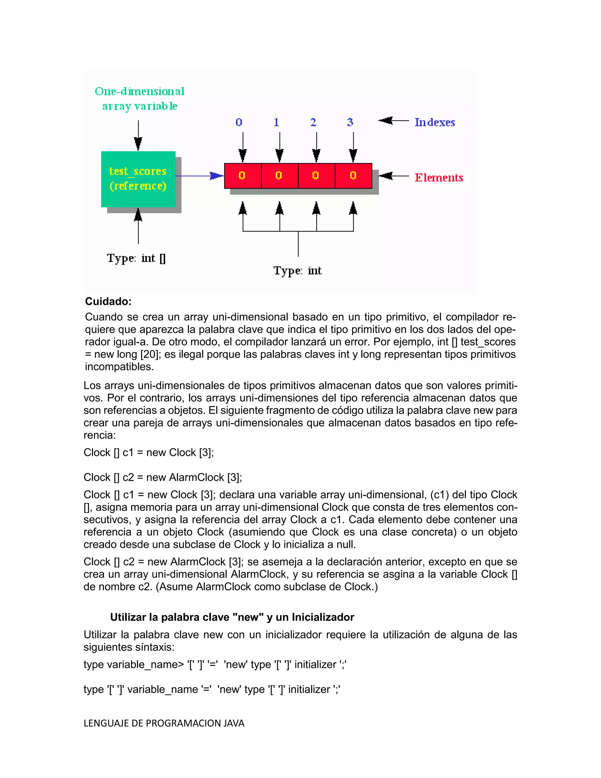 Trabajo practico de lenguaje java.Conceptos. Estructuras. Programacion. | PDF | Programming ...