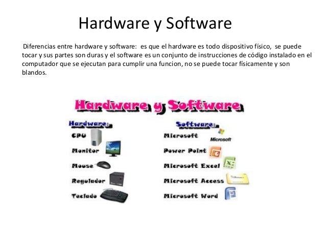 Diferencias Entre Hardware Y Software
