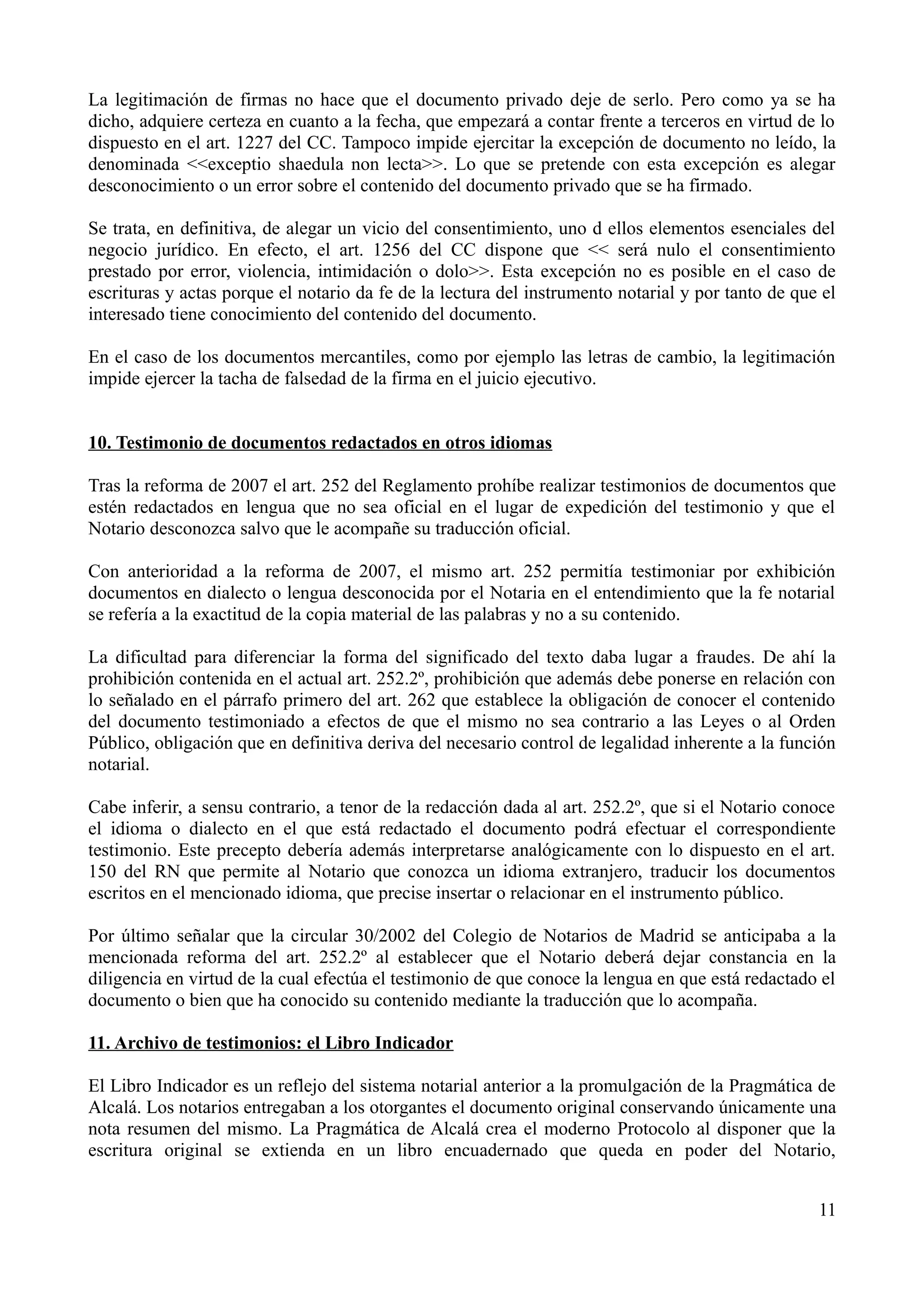 Los Testimonios en el Derecho Notarial | DOC