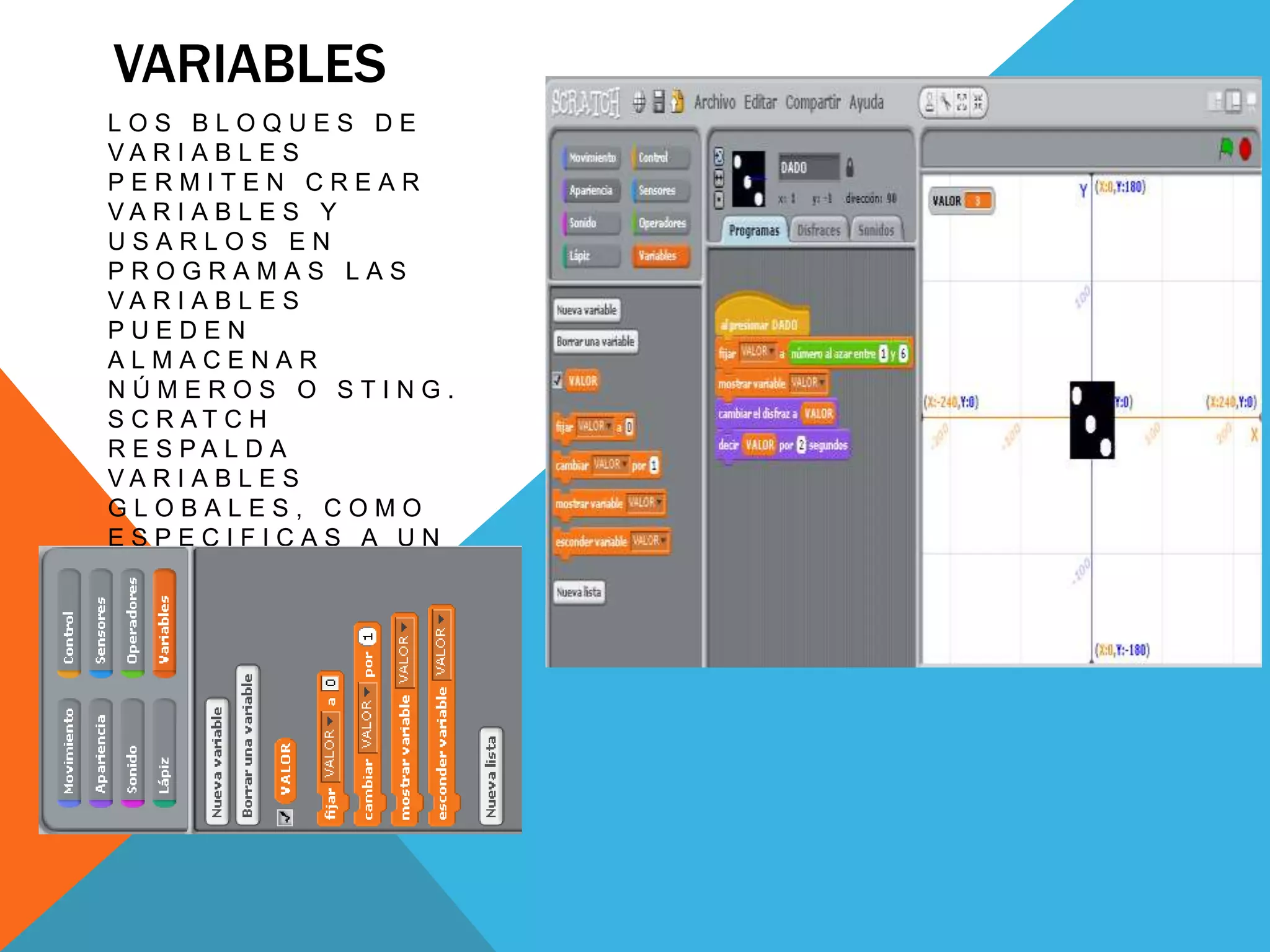 Variables en scratch | PPTX