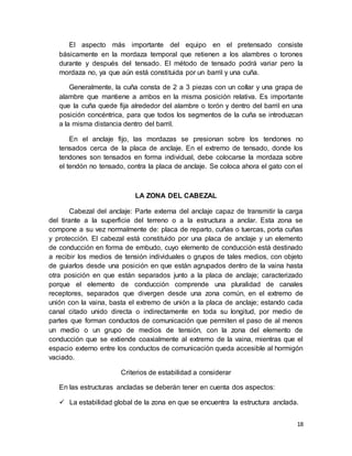 Trabajo sistema de anclaje | DOCX