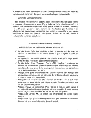 Trabajo sistema de anclaje | DOCX