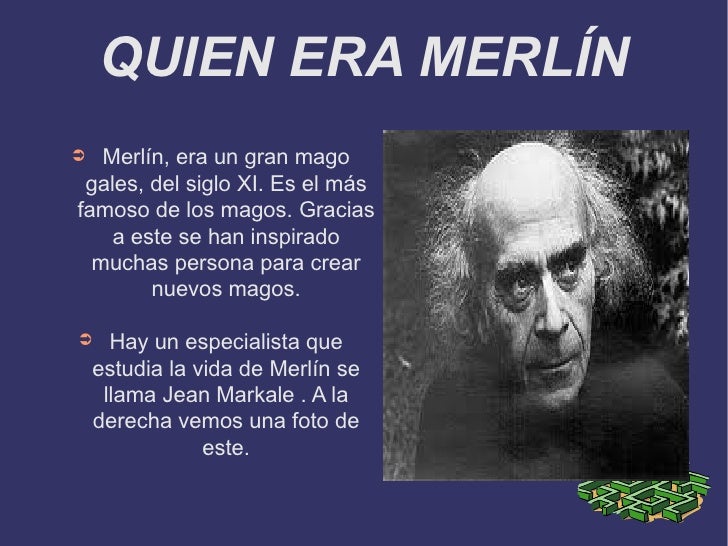 Trabajo sobre merlín(lengua)