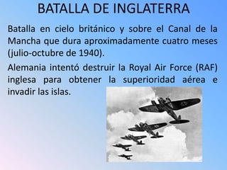 Vocabulario 2ª Guerra Mundial | PPT