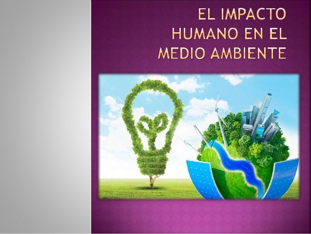 El impacto humano en el Medio Ambiente. Paula