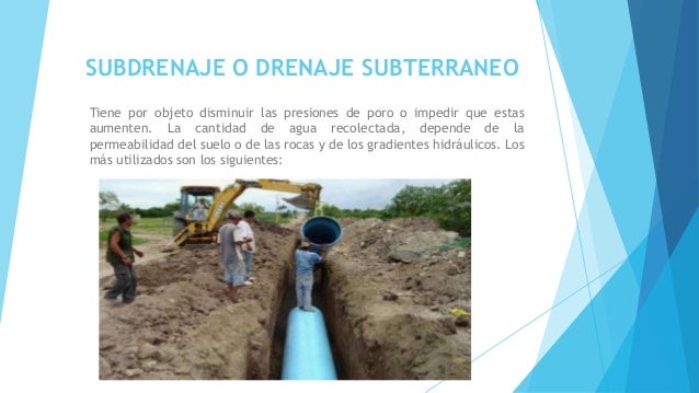 Trabajo subdrenaje....