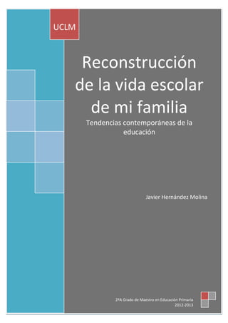 Trabajo vida escolar de mi familia | PDF