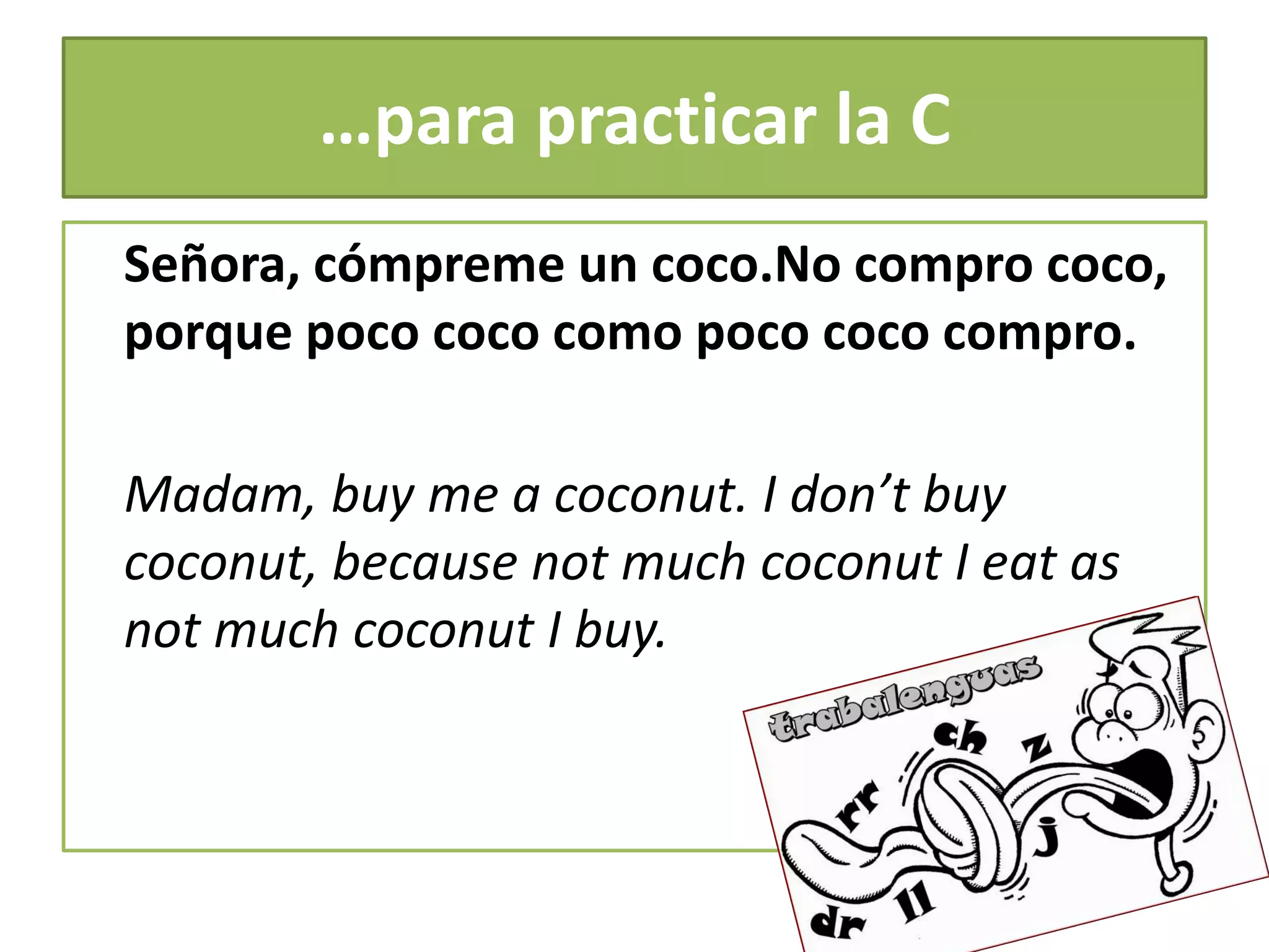 Tongue twisters in Spanish | PPTX