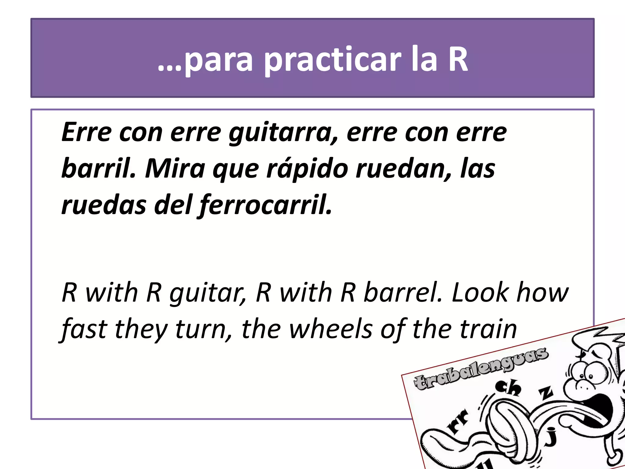 Tongue twisters in Spanish | PPTX