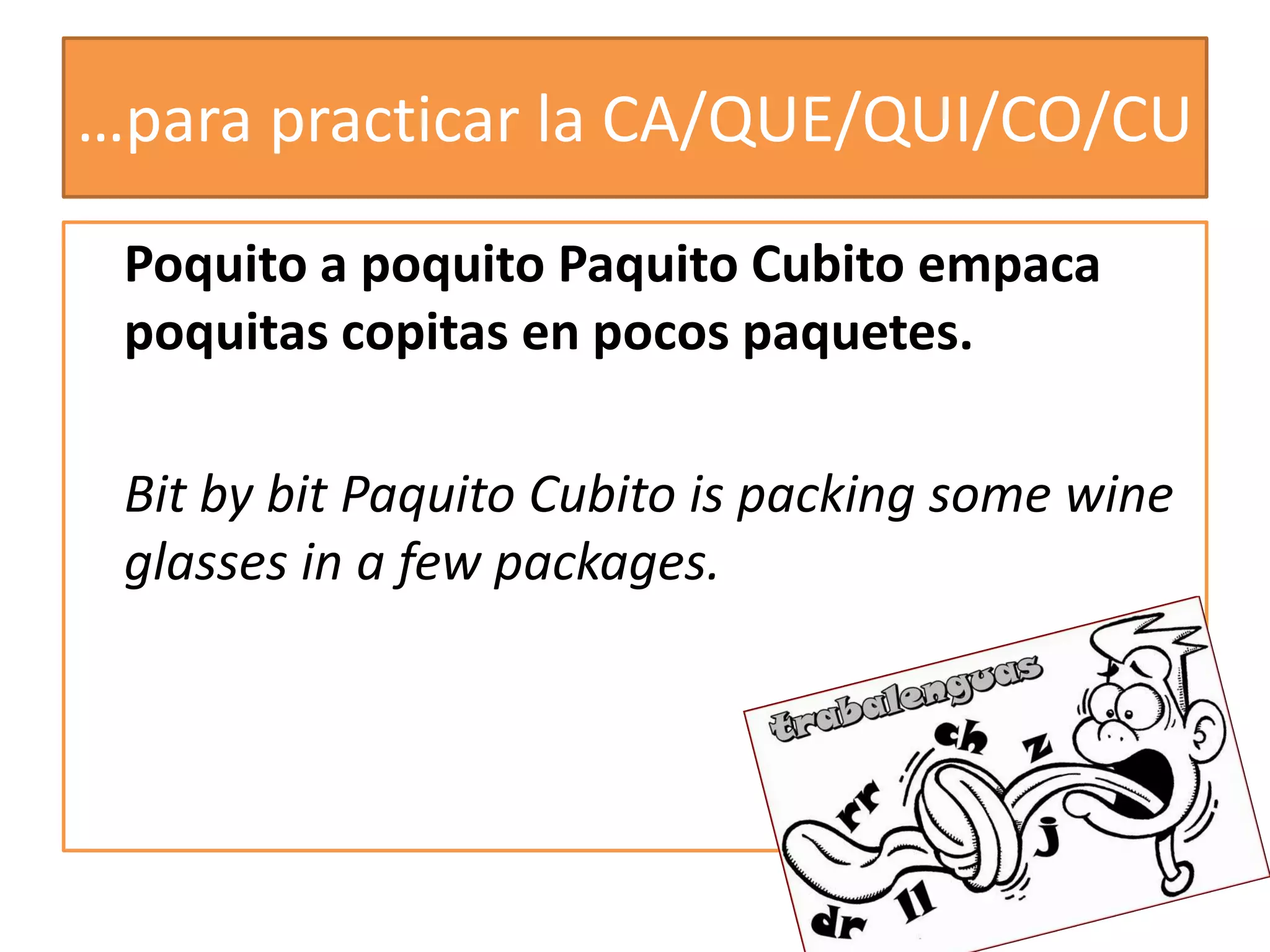 Tongue twisters in Spanish | PPTX