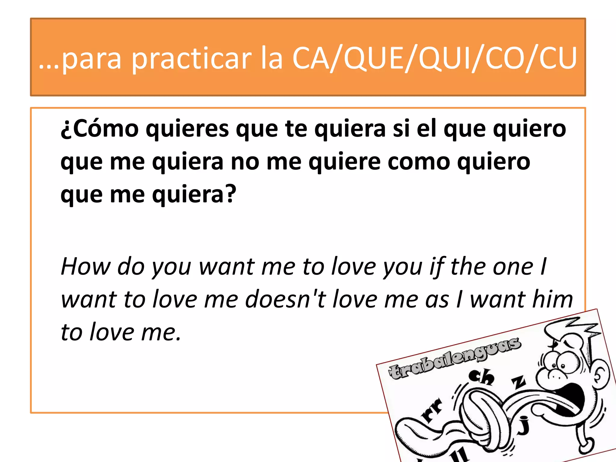 Tongue twisters in Spanish | PPTX