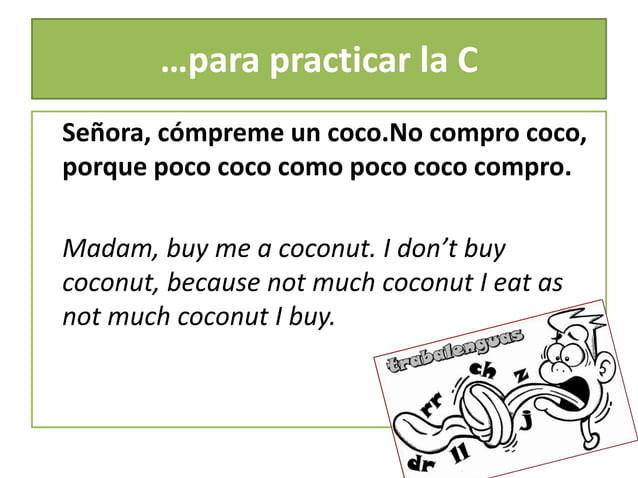 Tongue twisters in Spanish | PPTX