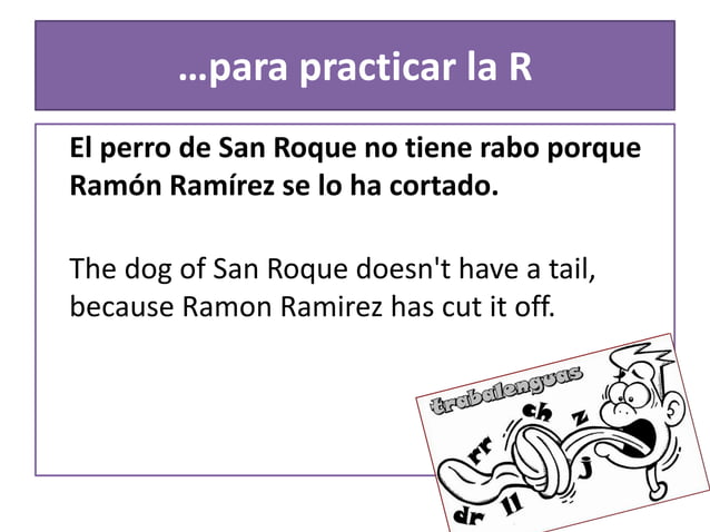 Tongue twisters in Spanish | PPTX