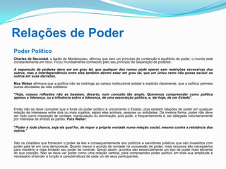 Estado e relações de poder | PPTX
