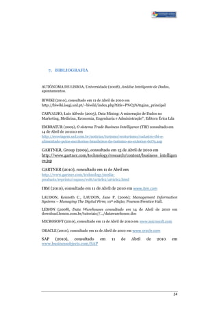 Trabalho Business Intelligence | PDF