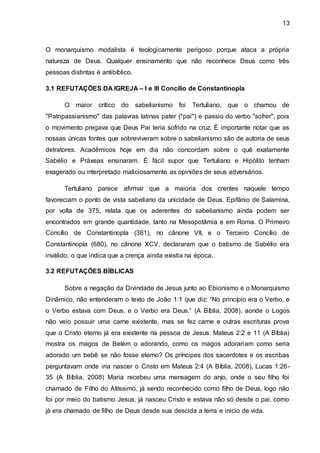 Principais heresias sobre a humanidade e divindade de Cristo | DOCX