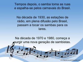 Gêneros musicais - Samba | PPTX
