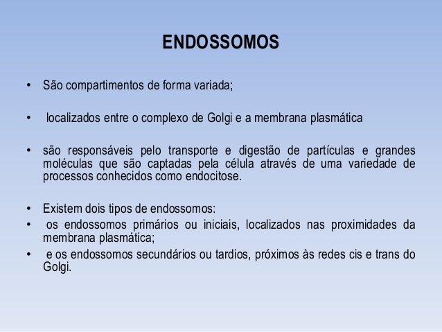 Trabalho de Biologia Geral Lisossomos e Endossomos