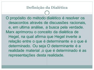 KARL MARX - sua dialética do capitalismo | DOCX