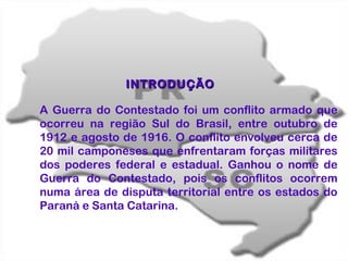 Guerra do Contestado e de Canudos | PPT