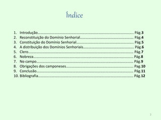 A vida num senhoria medieval | PPTX