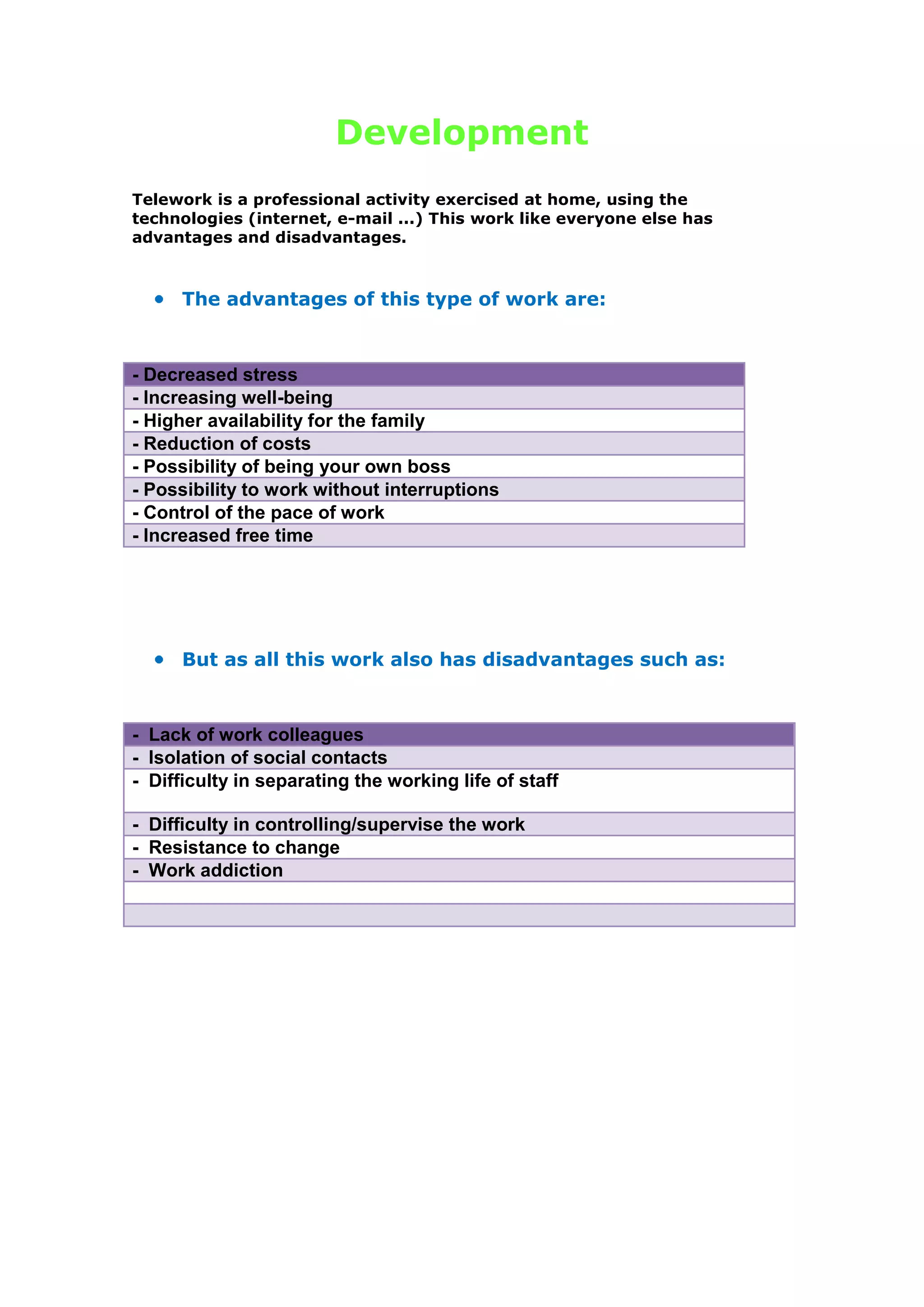 Telework | DOCX
