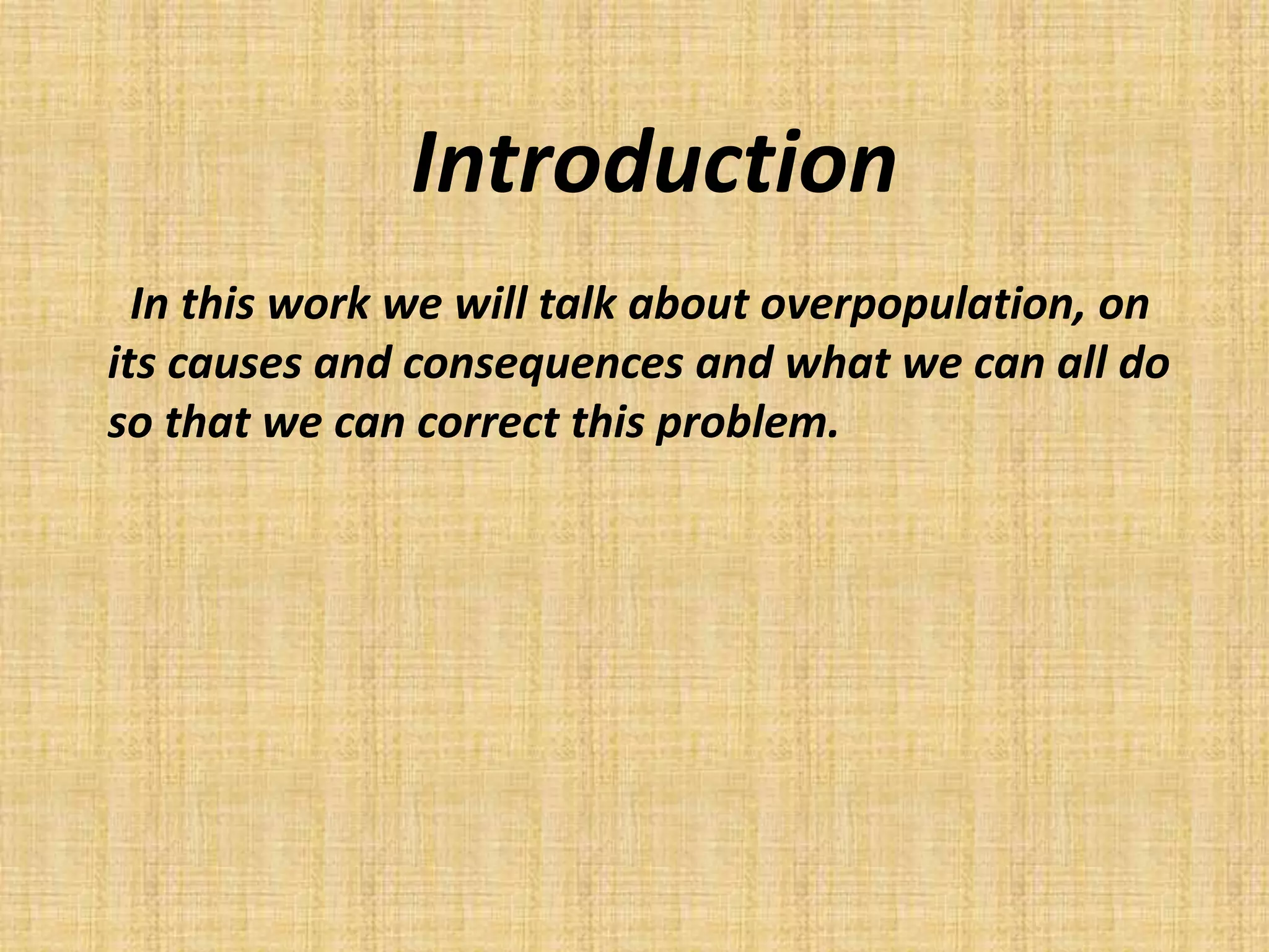 overpopulation | PPT