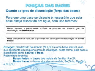 Bases químicas | PPTX