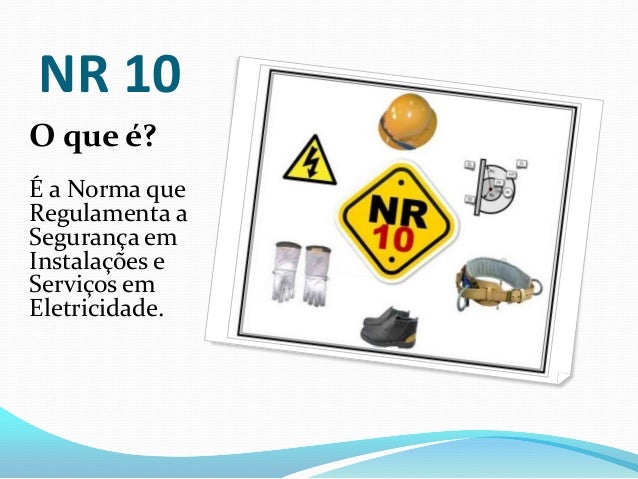 Trabalho de segurança em eletricidade nr 10
