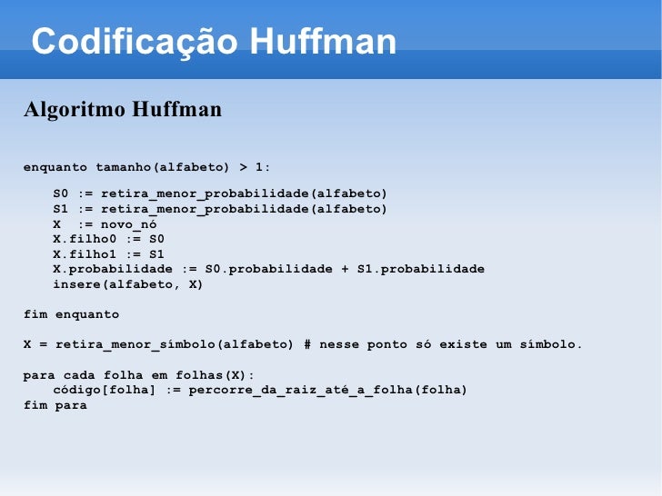 Trabalho Estrutura De Dados Algoritmos De CompactaçãO