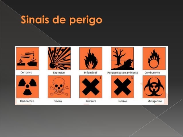 Sinais de perigo e de obrigatoriedade laboratorial