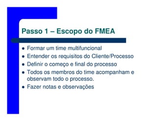 Trabalho fmea final | PDF