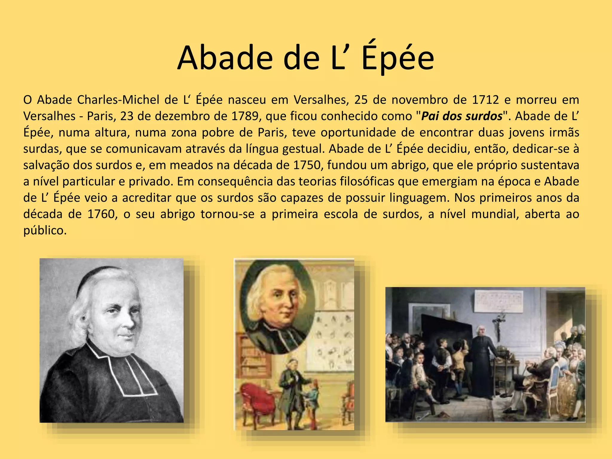História dos Surdos | PPTX