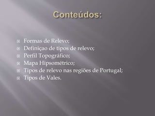 Trabalho sobre o relevo | PPTX