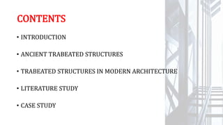 Trabeated structures | PPTX