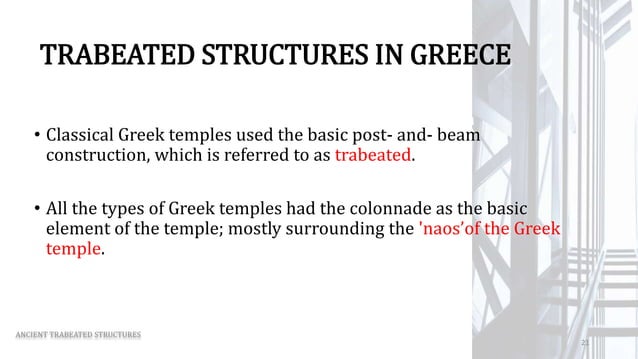 Trabeated structures | PPTX | Geology | Science