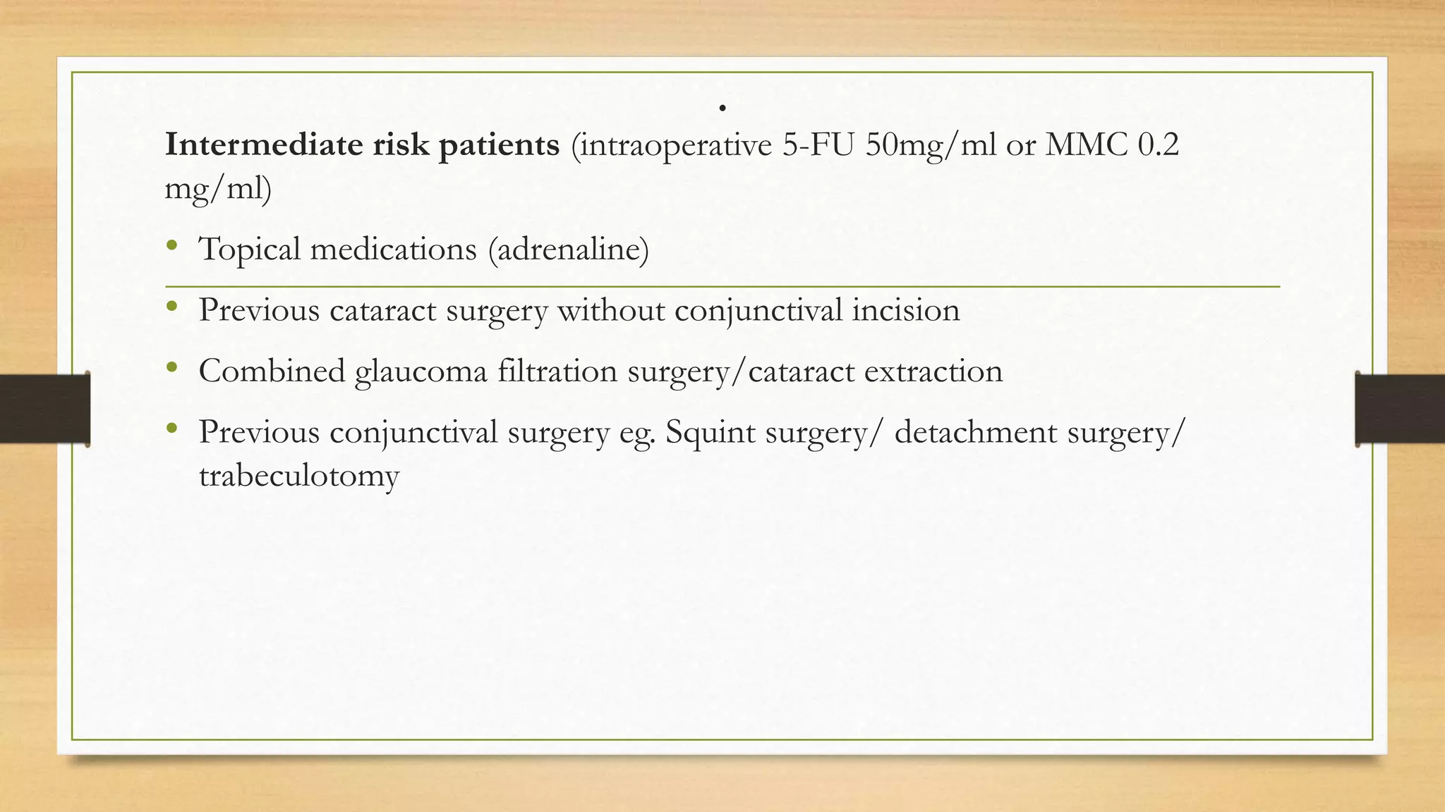 Trabeculectomy surgical procedure | PPTX