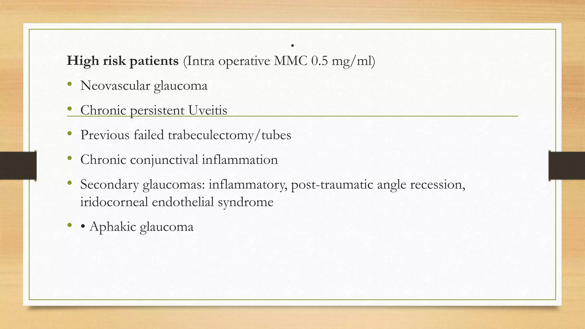 Trabeculectomy surgical procedure | PPTX