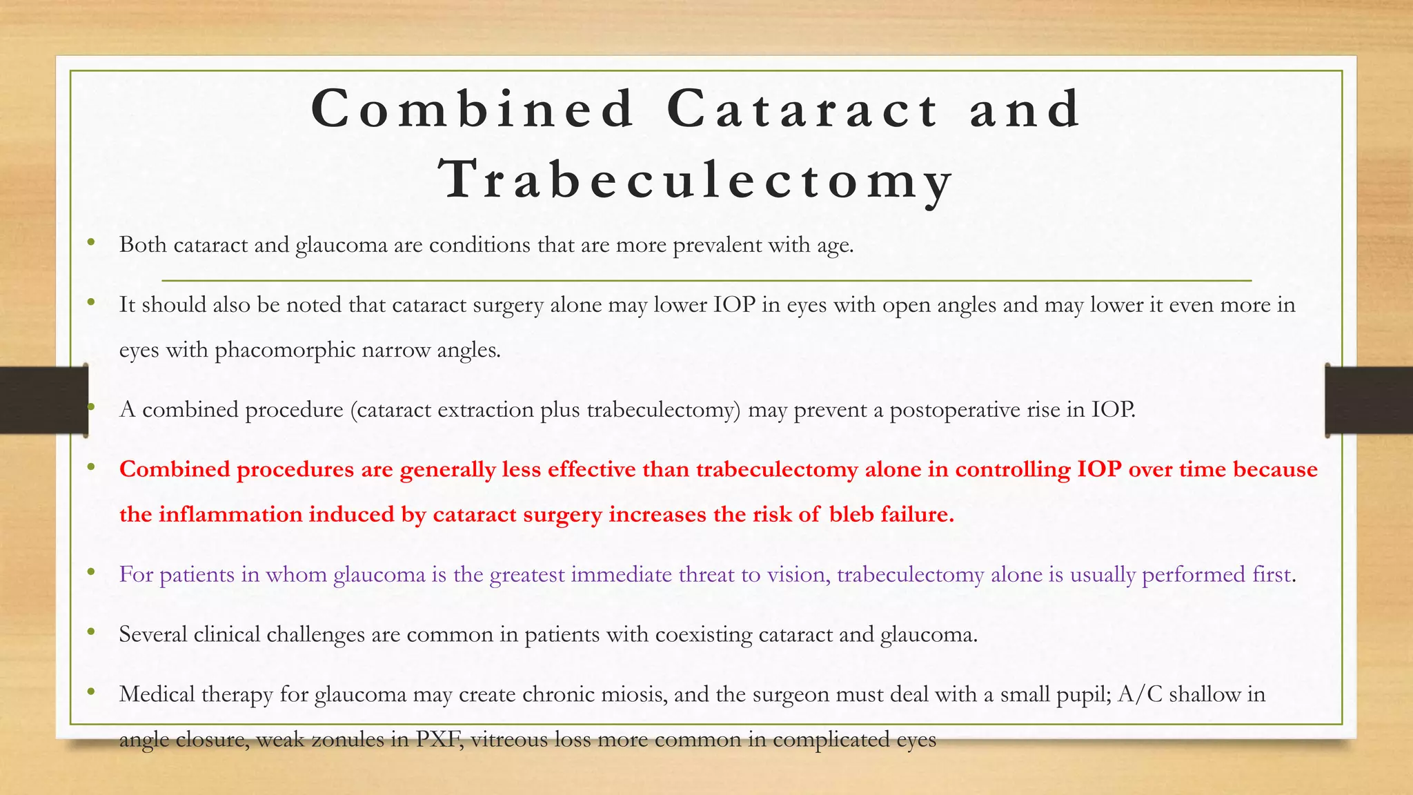 Trabeculectomy surgical procedure | PPTX