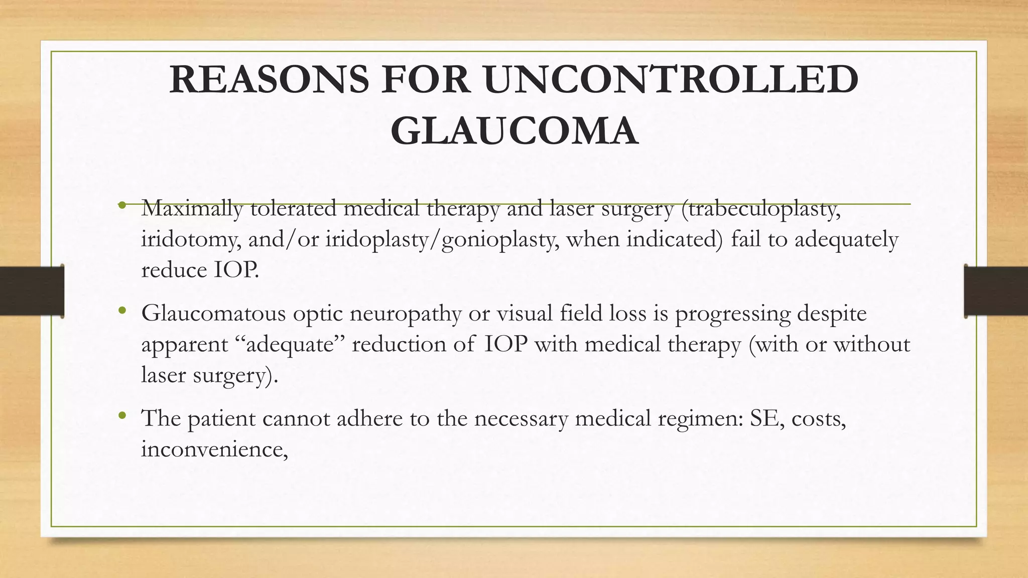 Trabeculectomy surgical procedure | PPTX