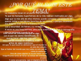 Superhéroes de la Vida Real | PPTX