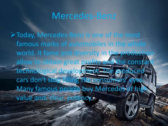 Mercedes Benz | PPTX | Luxury Cars | Auto Type