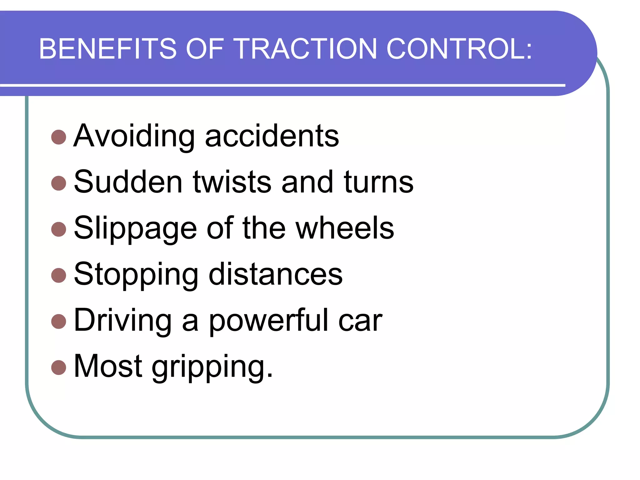 TRACTION CONTROL SYSTEM | PPTX