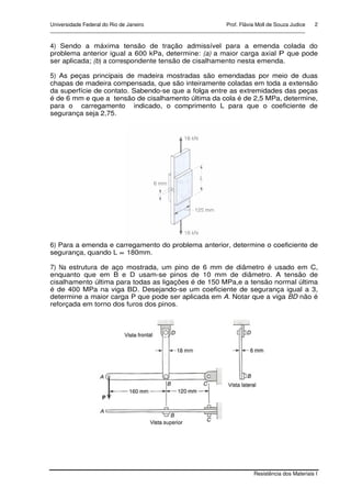 Tracao, compressao e cisalhamento | PDF