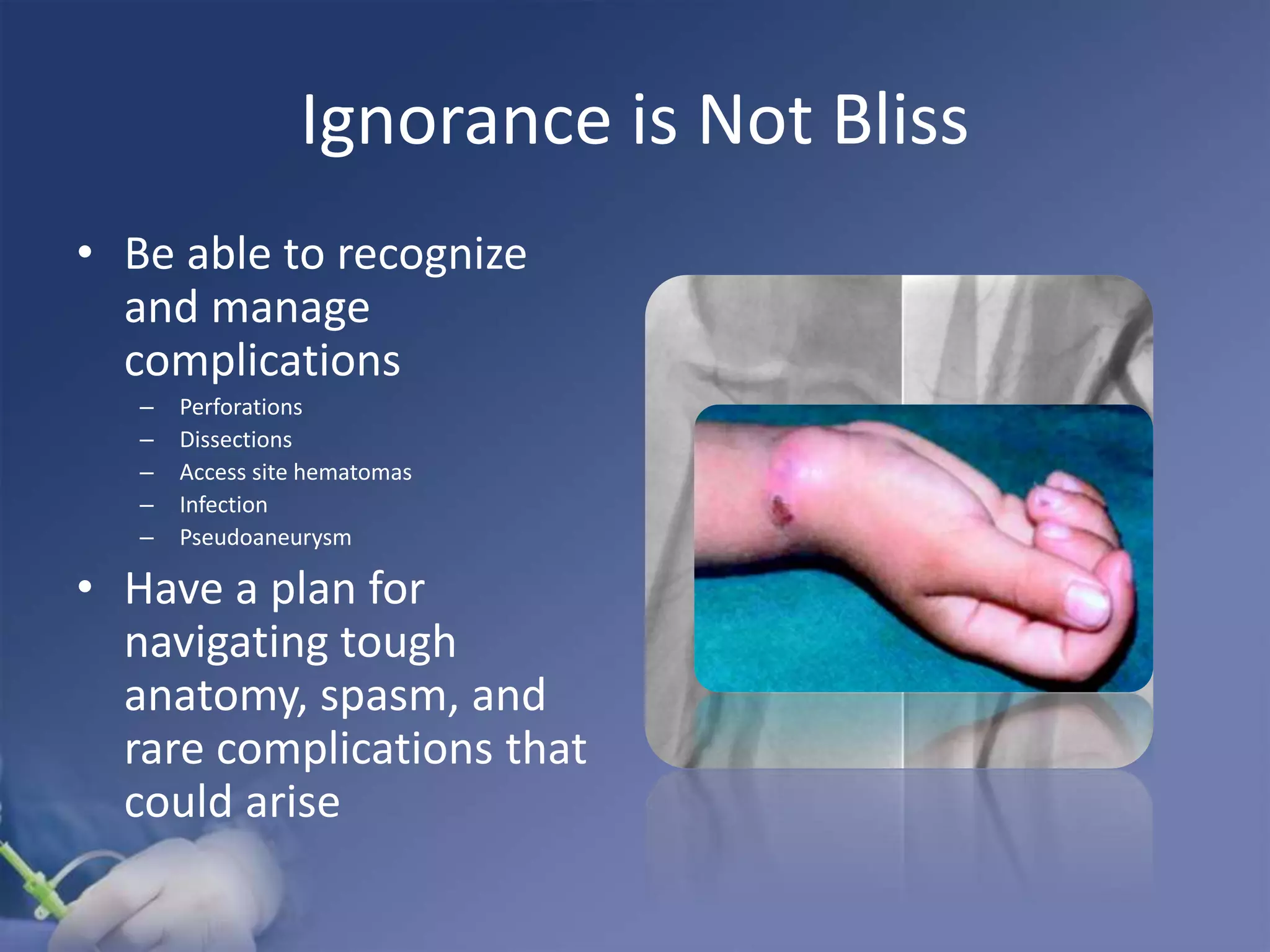 Transradial access and challenges edited 10 5-15 | PPTX | Medical Health