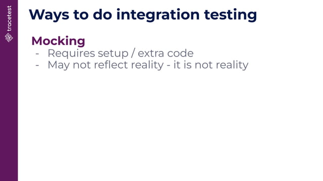 Trace Based Testing With Tracetest Ppt