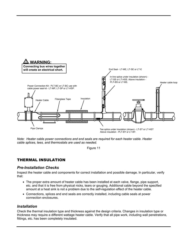 Trace Heating Cables Self Regulating - Installation Manual | PDF