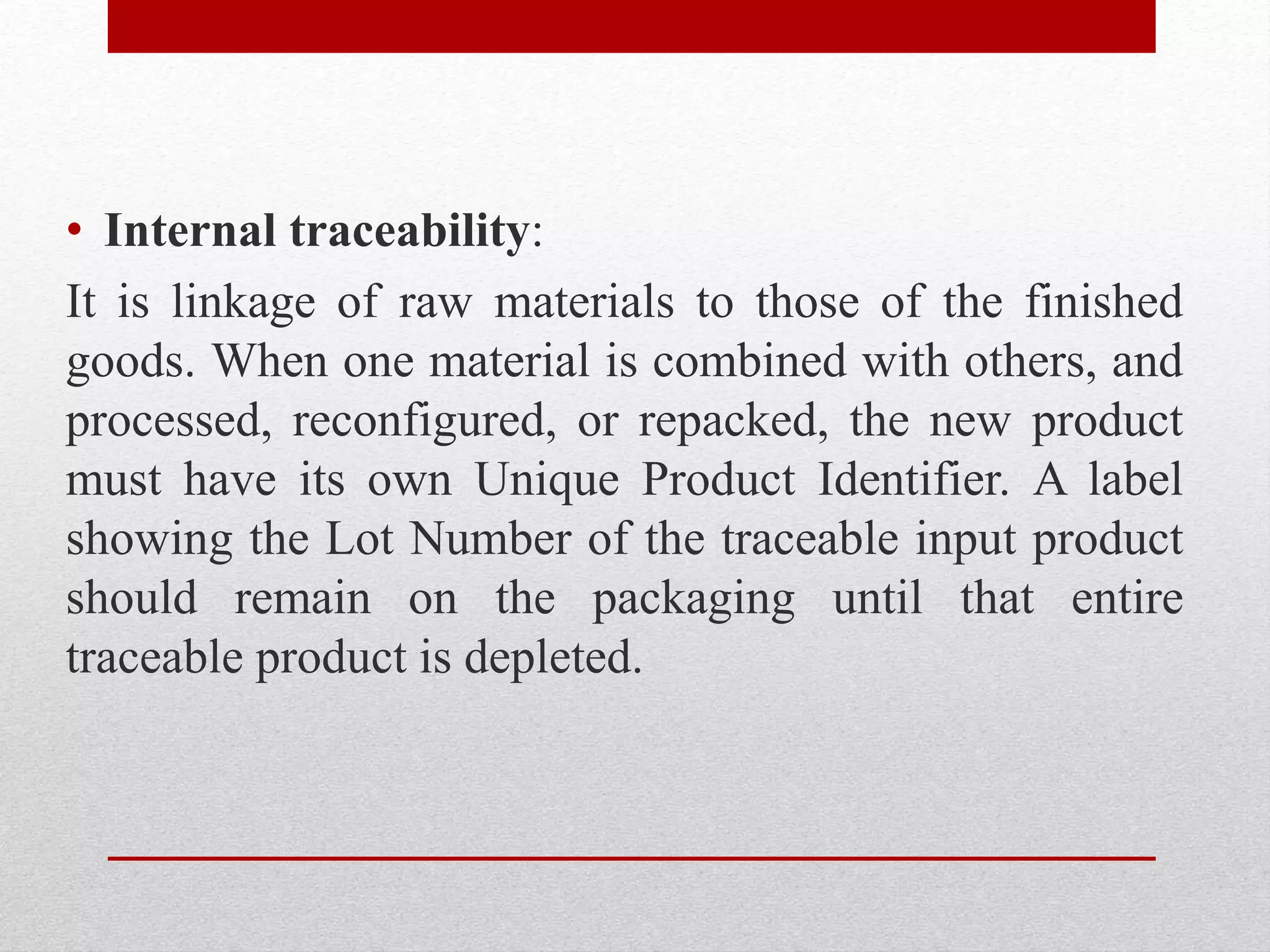 Traceability | PPTX